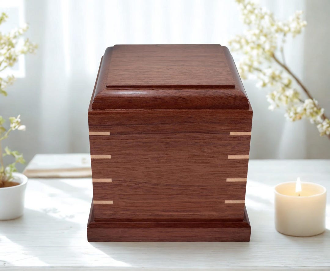 Handmade Walnut Wood Cremation Urn - 100 Cubic Inches - #W-561 - Etsy