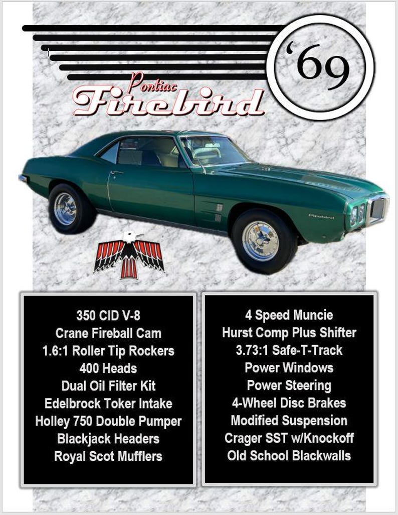 Show Car Build Sheet Template, MS Word & PDF Format, Display Pictures ...