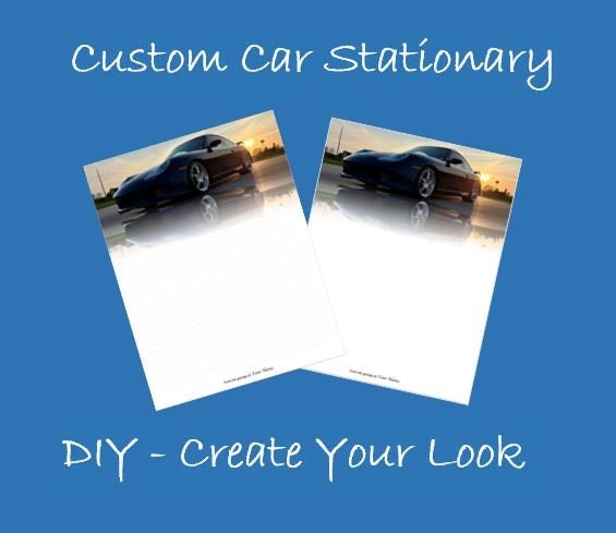 Printable DIY Custom Car Stationary, MS Word & PDF Format, Fully ...