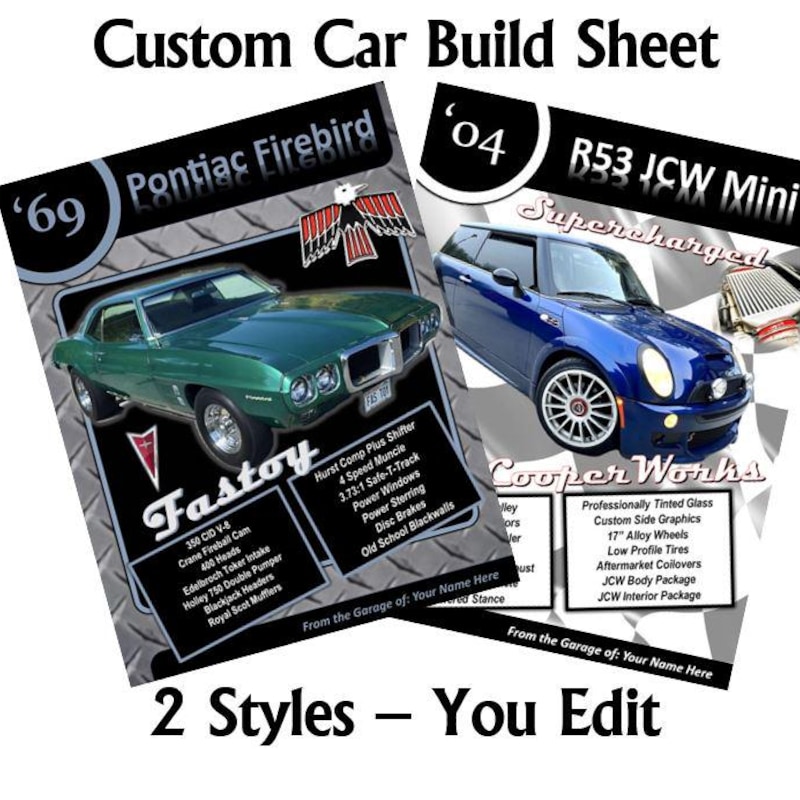 Car Show Blogger Board - Etsy Canada