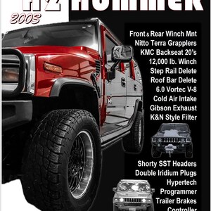 Show Car Build Sheet Template (MS Word & PDF) - Etsy