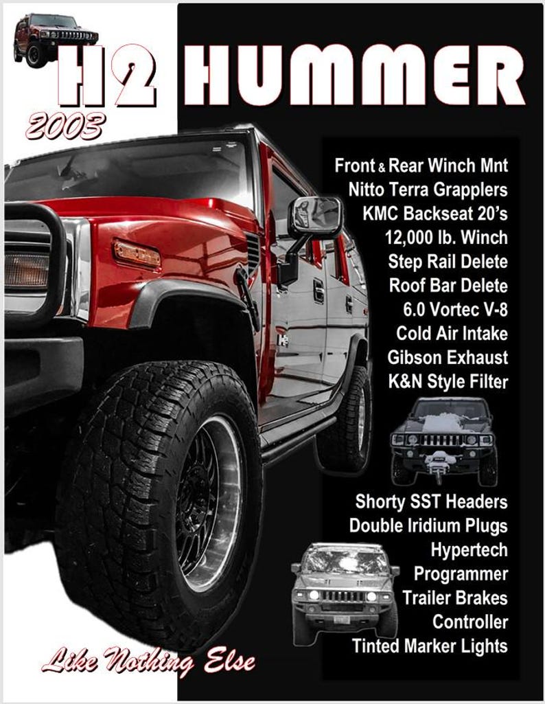 Show Car Build Sheet Template (MS Word & PDF) - Etsy