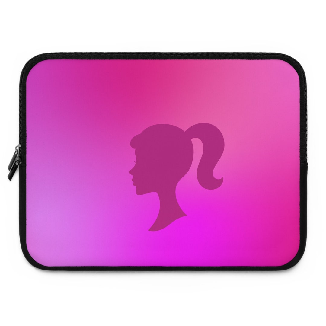 Barbie Theme Laptop Computer Sleeve, Pink Gradient Kindle Sleeve, iPad ...
