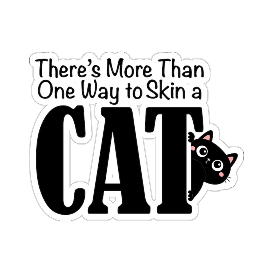 There’s More Than One Way to Skin a Cat Vynil Kiss-cut Stickers - Etsy