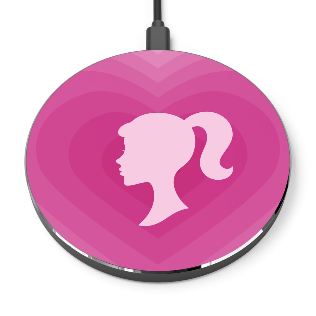 Barbie Theme Wireless Charger Growing Pink Heart Barbie Pink - Etsy