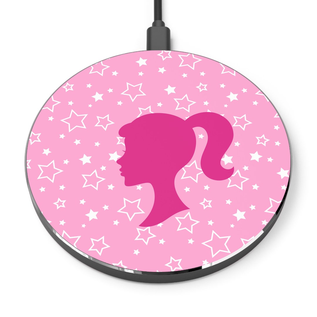 Barbie Themr Wireless Charger Pink Star Pattern Holiday - Etsy