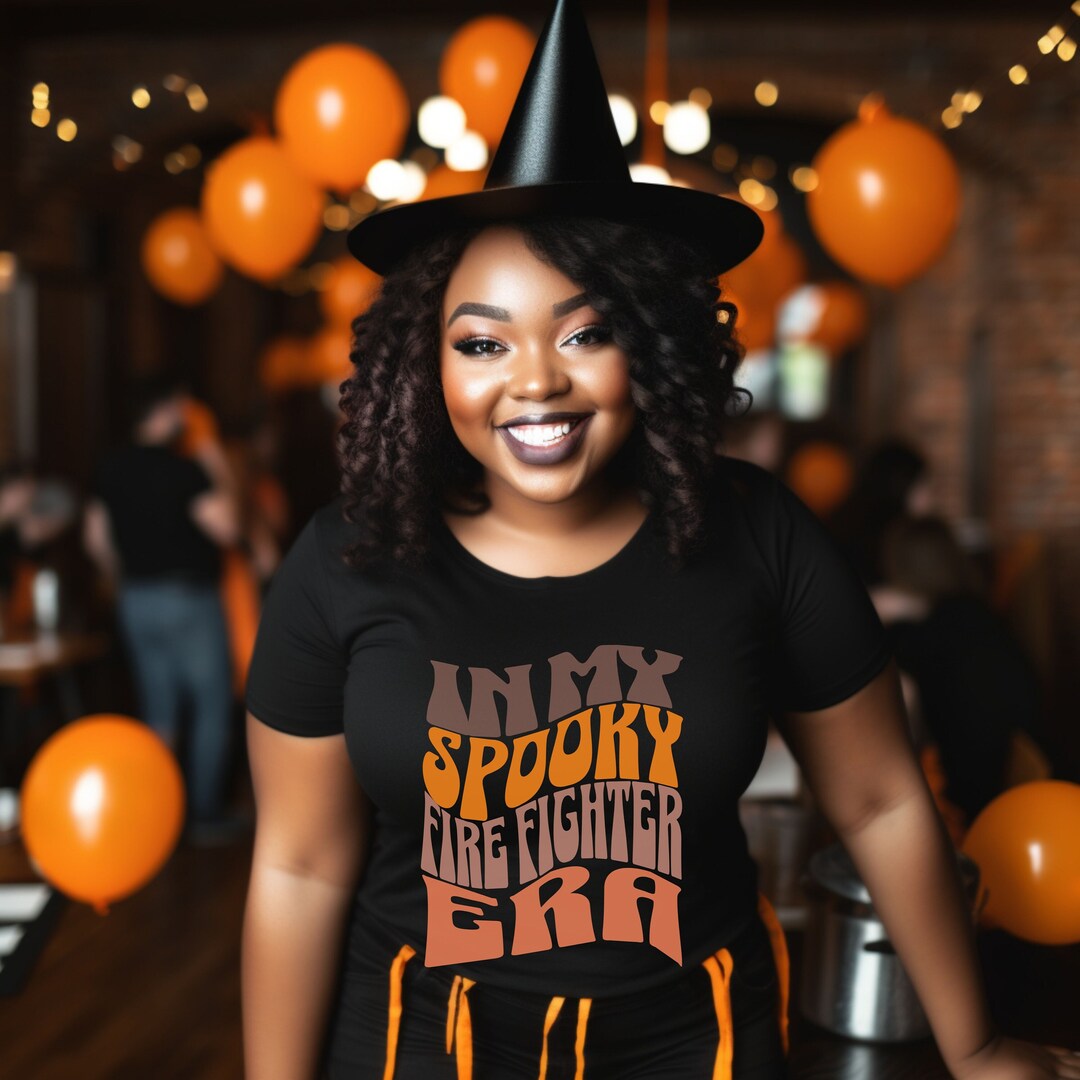 In My Spooky Firefighter Era, Firefighter Shirt, Halloween Fireman ...
