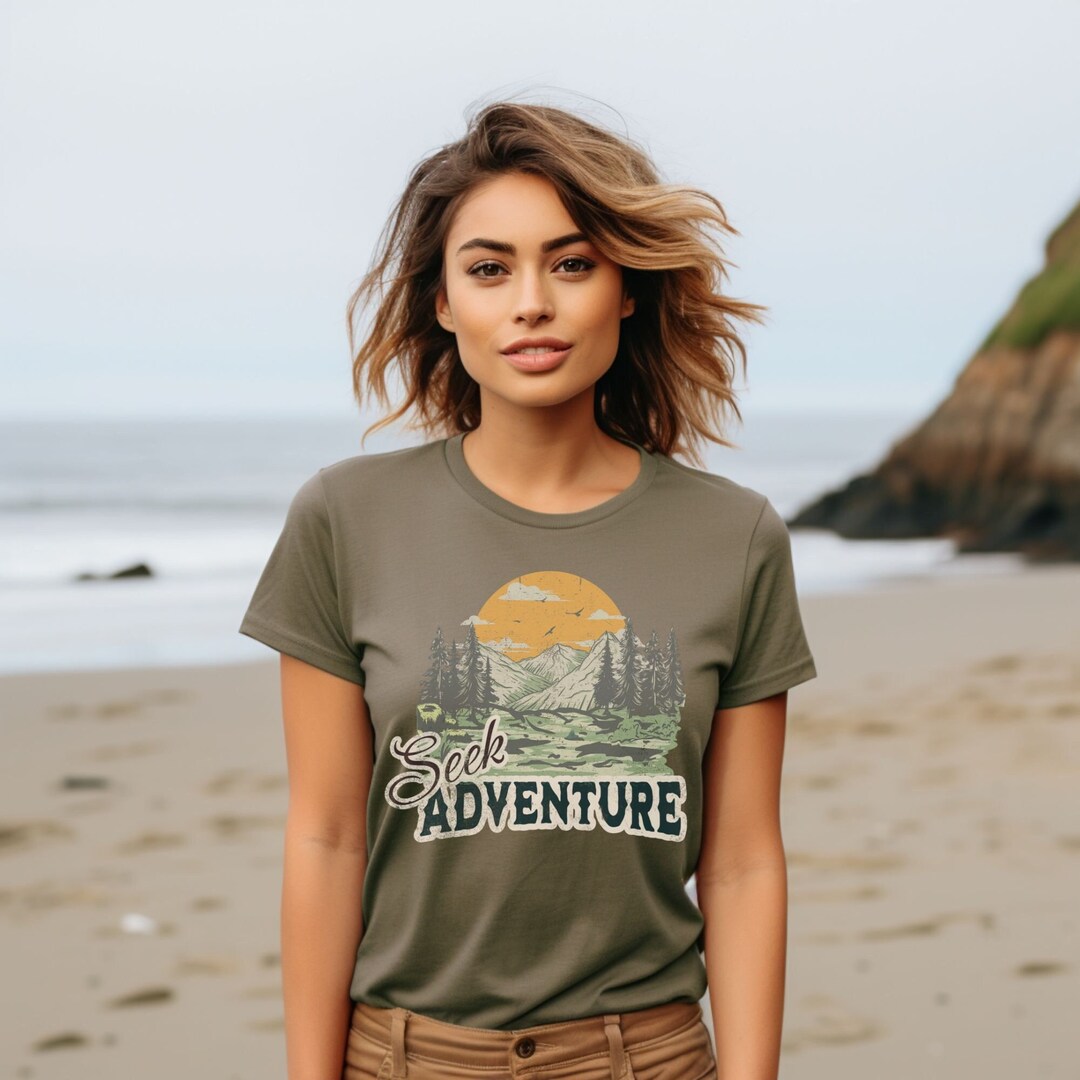 Adventure Shirt Seek Adventure Mountain Shirt Nature Shirt - Etsy