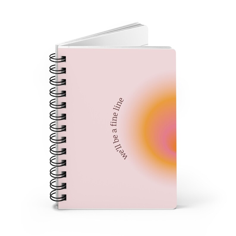 Pink Positive Affirmation Pink and Orange Aura Spiral Bound Journal - Etsy
