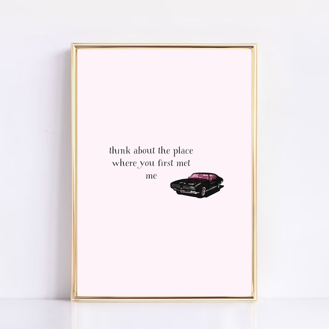 Where We First Met Car Print, Anniversary Gift (digital Download) - Etsy