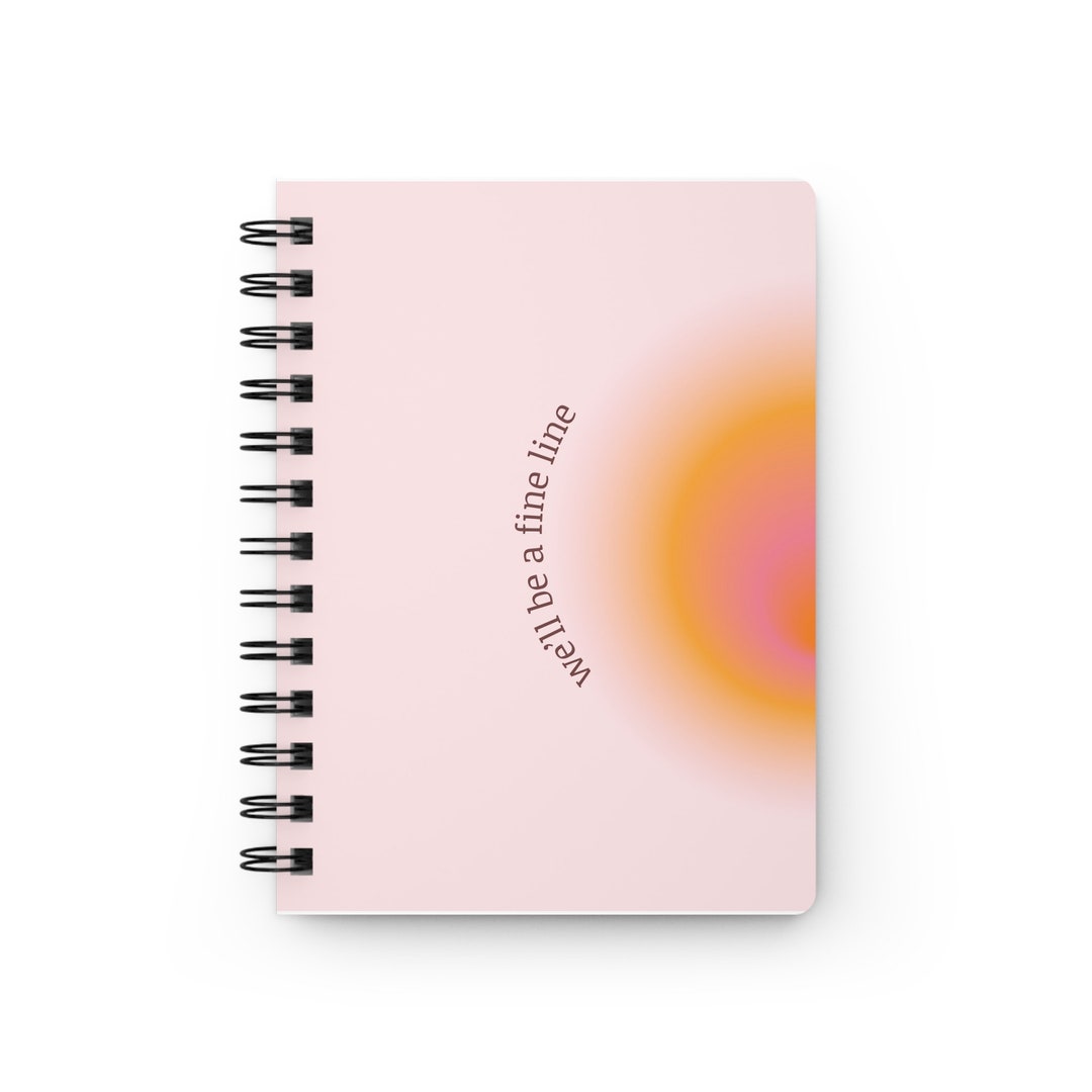 Pink Positive Affirmation Pink and Orange Aura Spiral Bound Journal - Etsy