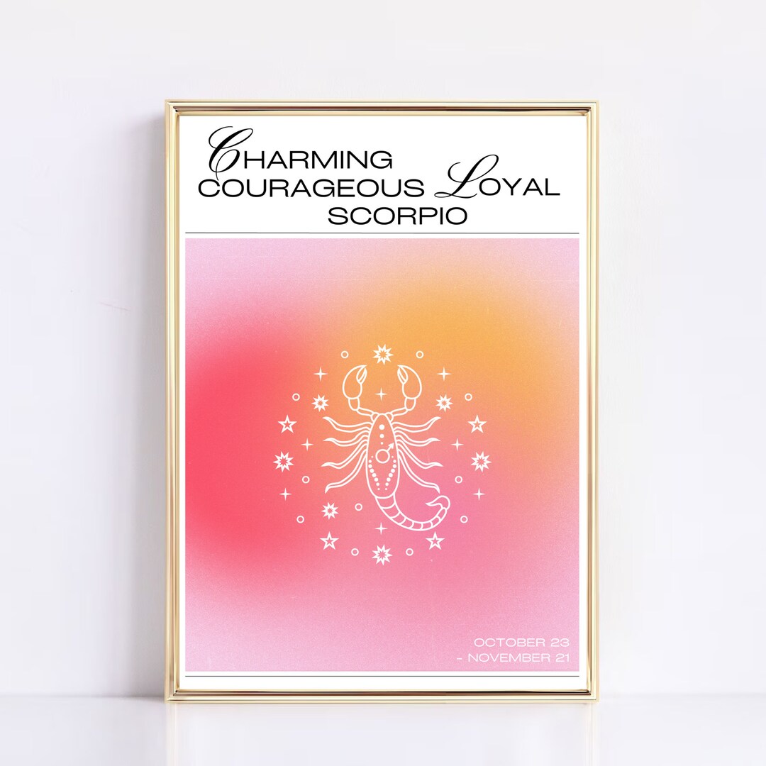 Charming Courages Loyal Scorpio With Pink and Orange Aura Scorpion ...