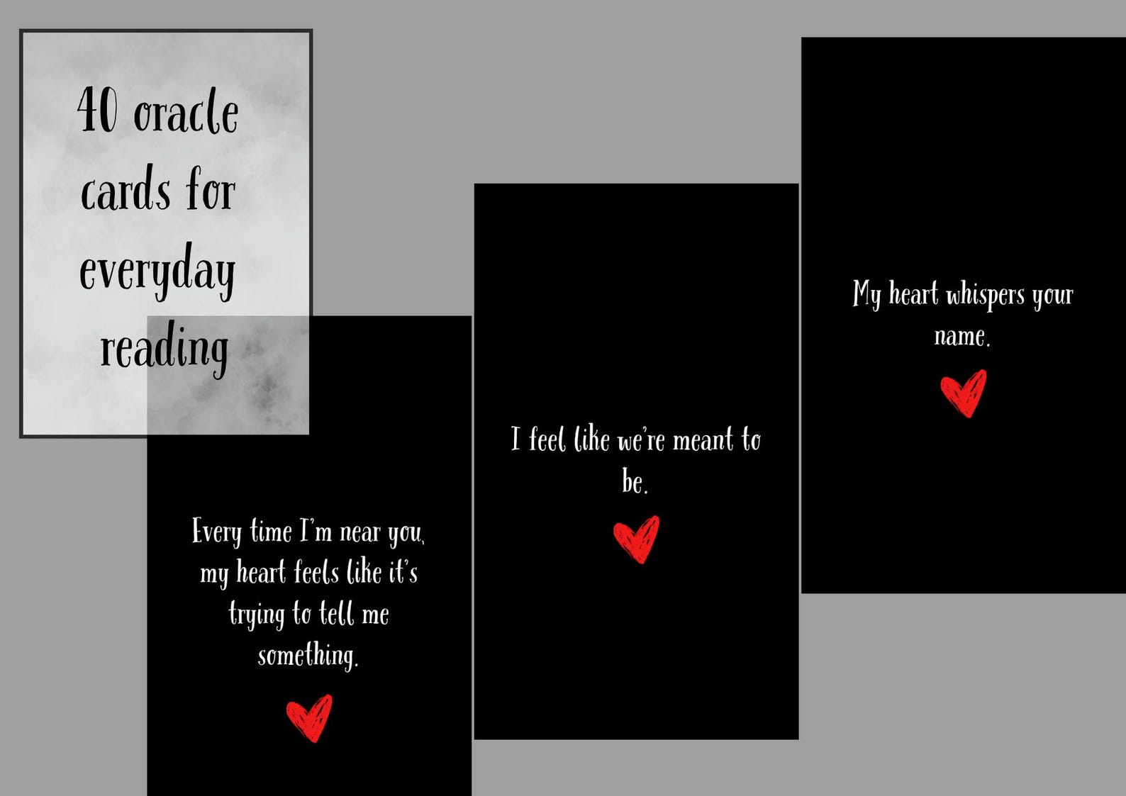 Messages From Your Crush Oracle, Printable Cards Deck, Romantic ...