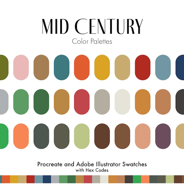 Adobe Illustrator Hex Colors - Etsy