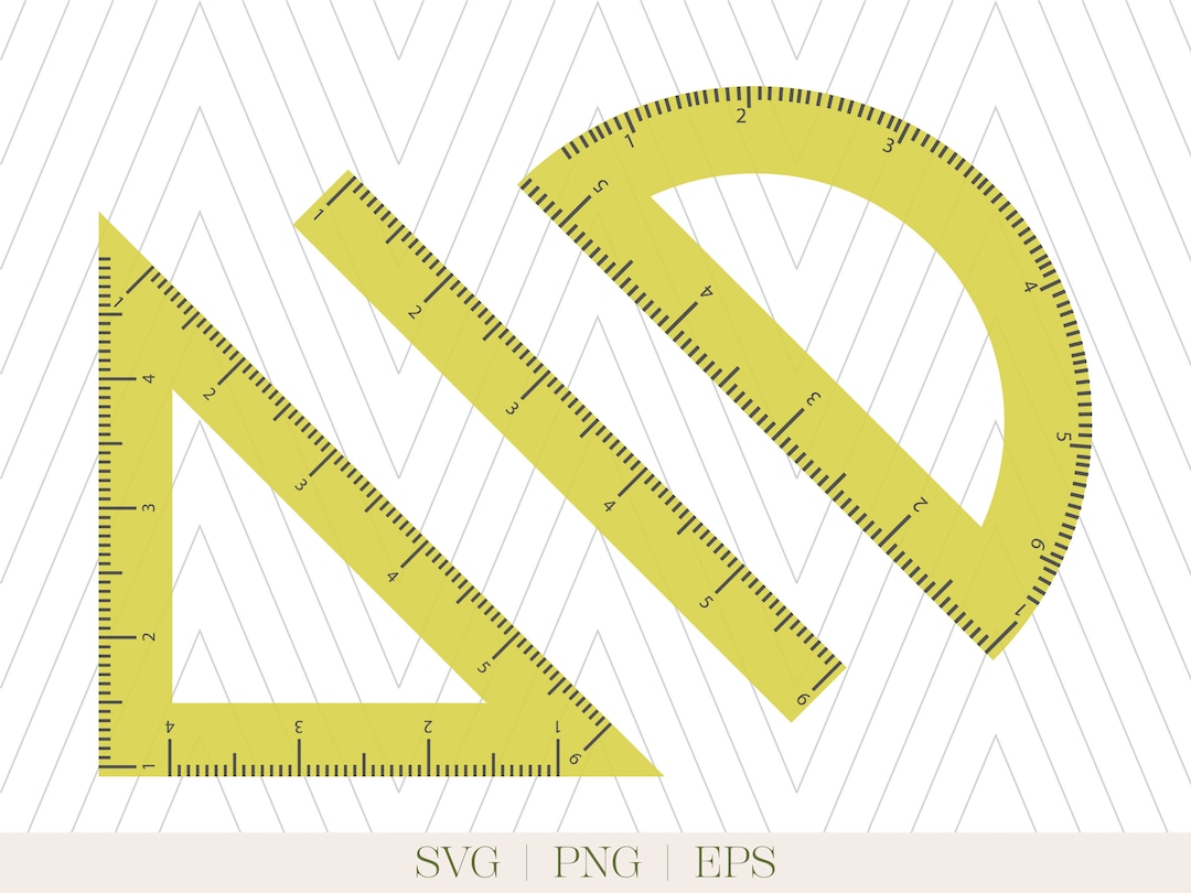 Rulers SVG Cut File PNG EPS Design Assets 12 X 12 in Circut - Etsy