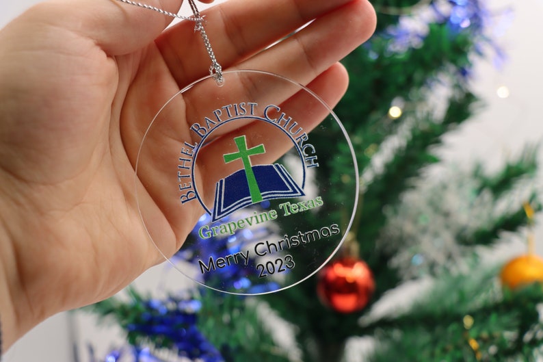 Personalized CHURCH ORNAMENT for CHRISTMAS, Bulk Order Church Ornament ...