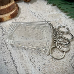 Rectangle Blank Clear Acrylic Photo Keychain-choose Quantity--5pcs. or ...