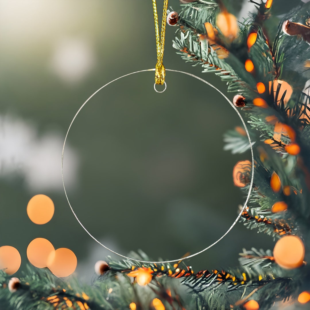 3.0in CLEAR ACRYLIC CIRCLES - Ornament Blanks - Plexiglass Discs ...