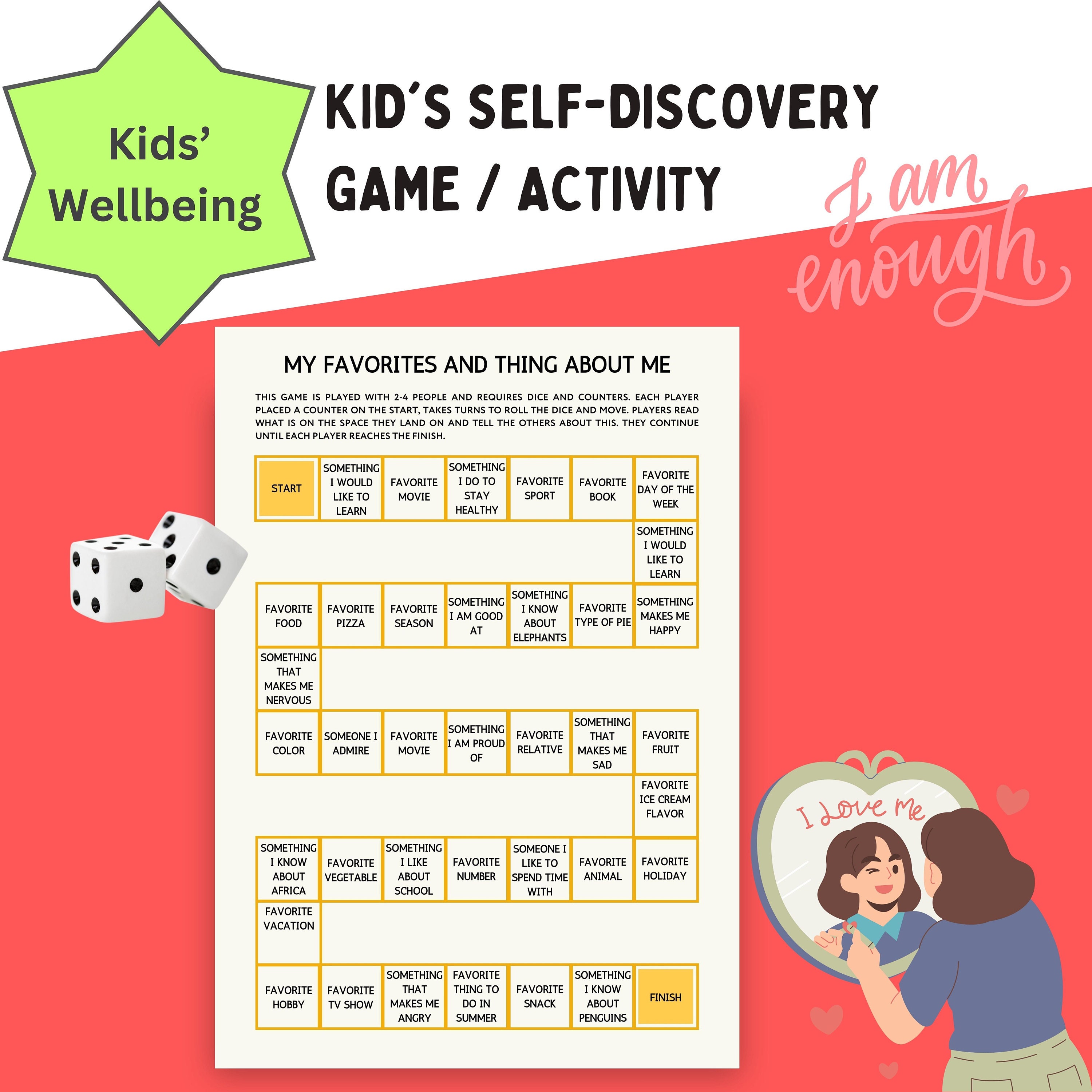 Kids About Me Game, Get to Know Me Activity, Printable Personal Facts ...