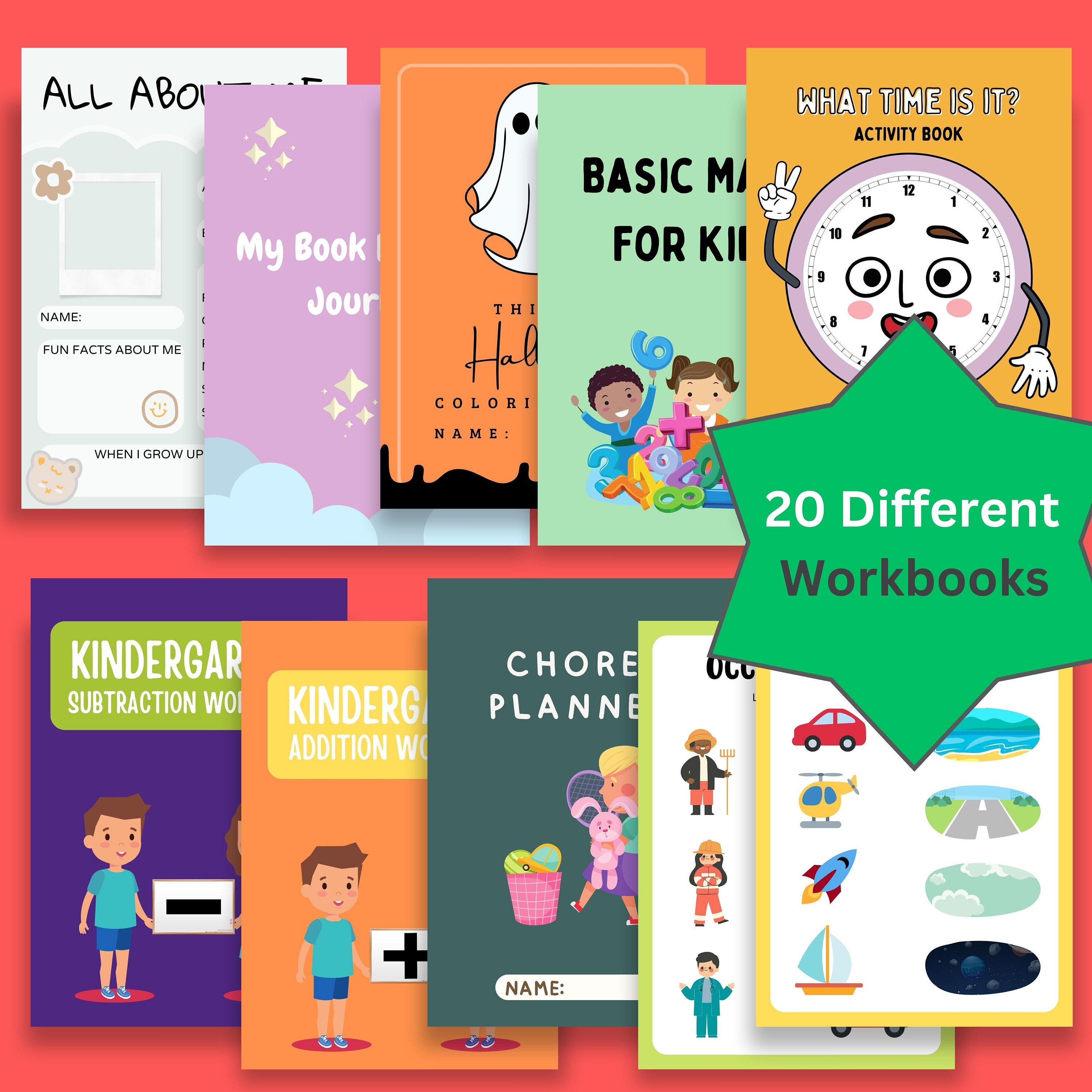 Mega Learning Bundle, 360+ Page, Activity Worksheets, Coloring, Numbers ...