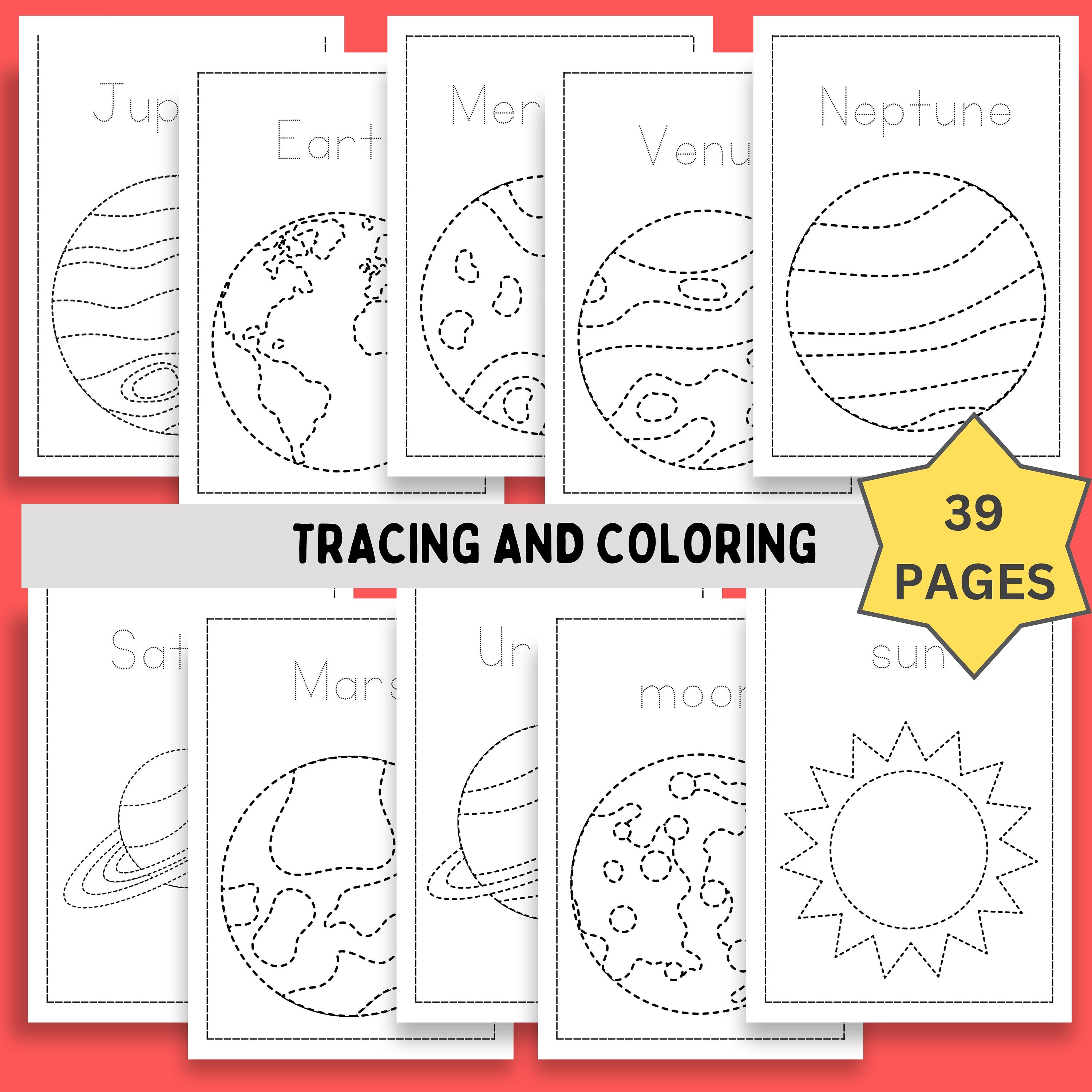 Kids Space Exploration Workbook, Printable Solar System Activities ...