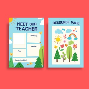 Teacher Introduction Template, Back to School Meet the Teacher ...