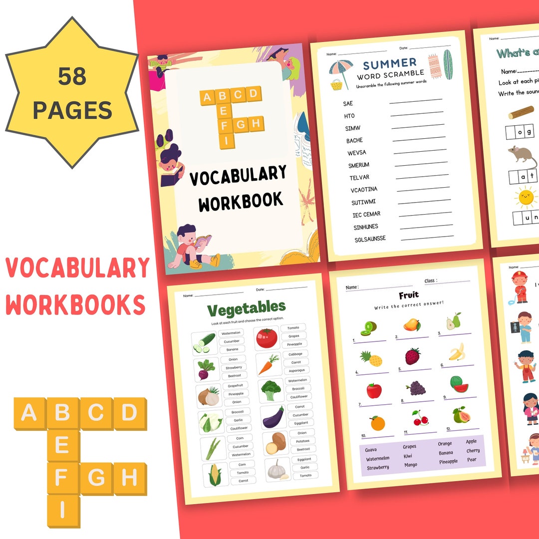 Vocabulary Worksheet, Vocabulary Practice Sheet, Language Learning ...