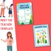 Teacher Introduction Template, Back to School Meet the Teacher ...