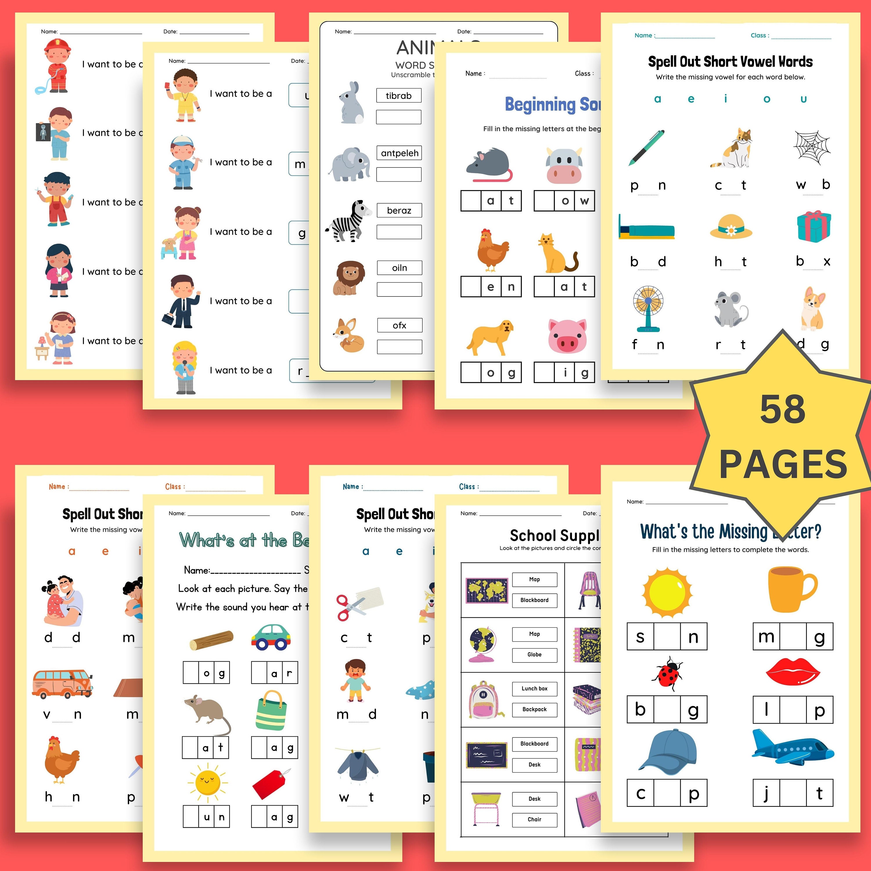 Vocabulary Worksheet, Vocabulary Practice Sheet, Language Learning ...