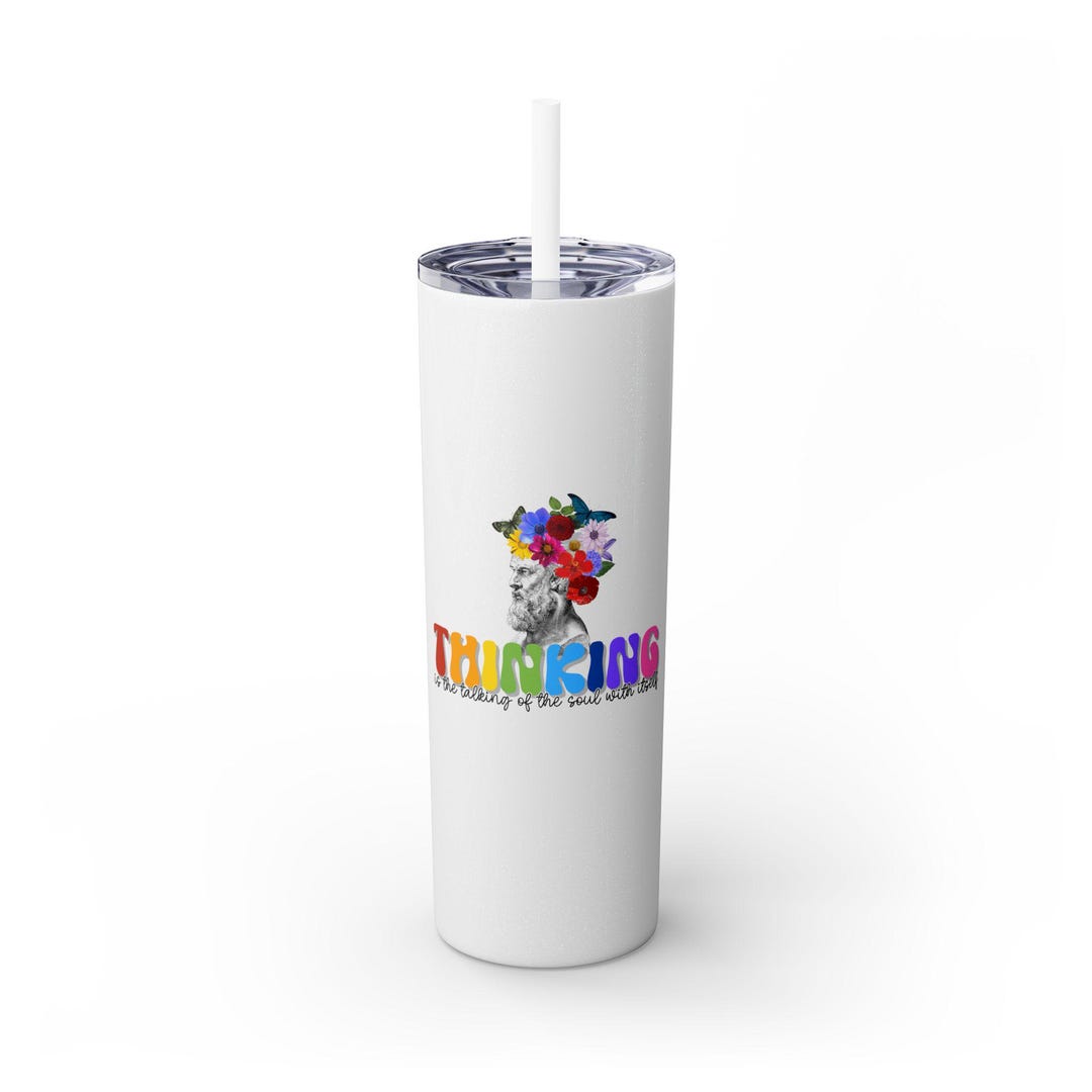 Plato Pop-art Inspired, Philosophy Tumbler, Philosophy Gift, Classical ...