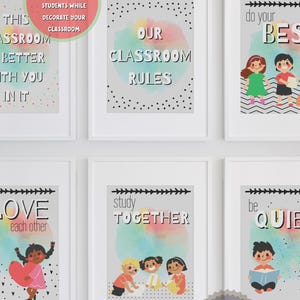 Classroom Rules Preschool, Digital Classroom Rules Posters, Printable ...