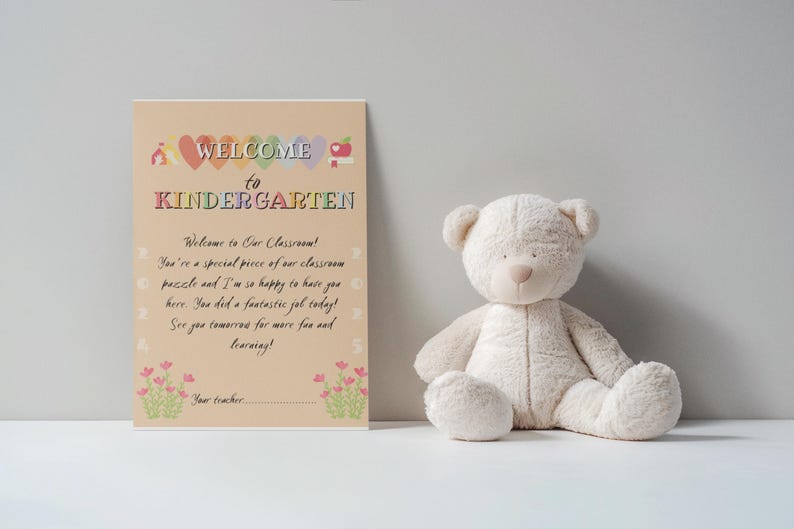 First Day of School Letter From Teacher, Printable Welcome Card, First ...