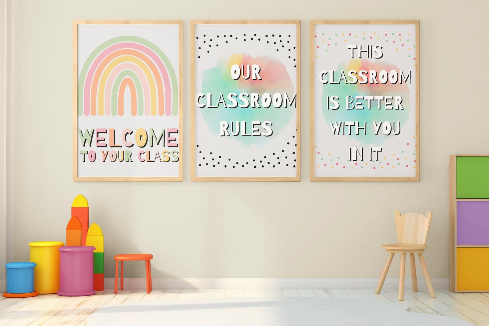 Classroom Rules Preschool, Digital Classroom Rules Posters, Printable ...