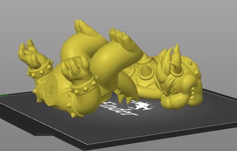 Bowser Figure (super Mario Bros) High Quality STL File - Etsy
