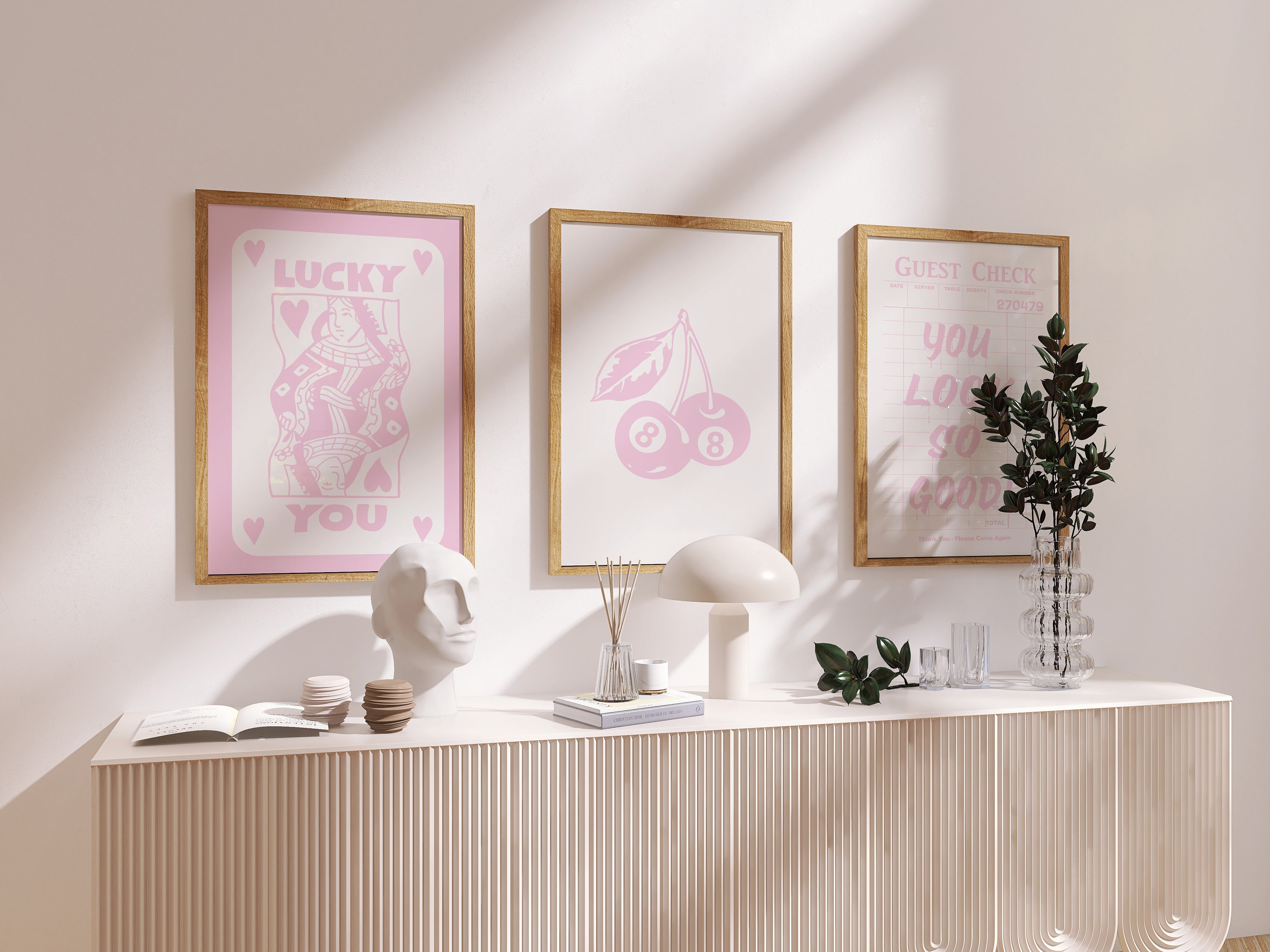 Three Vertical Frames Mockup for Photoshop, DIN A Modern Frame Template ...