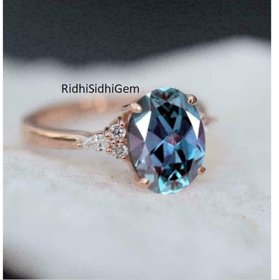 Certified Natural Alexandrite Change Color Stone 925 Starling - Etsy