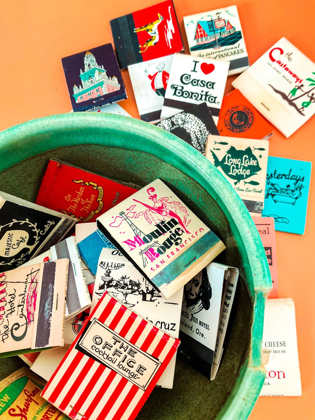 Vintage Matchbooks Art | Colorful Home Decor Lighters | Unique Gifts ...