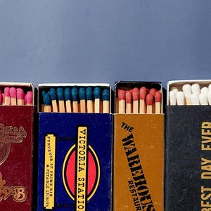 Vintage Matchboxes Colorful Home Decor | Cool Retro Decor | Random Sets ...