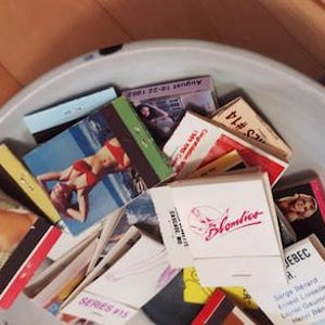 Pinup Girlie Burlesque Vintage Matchbook Art | Random Sets | Quirky and ...