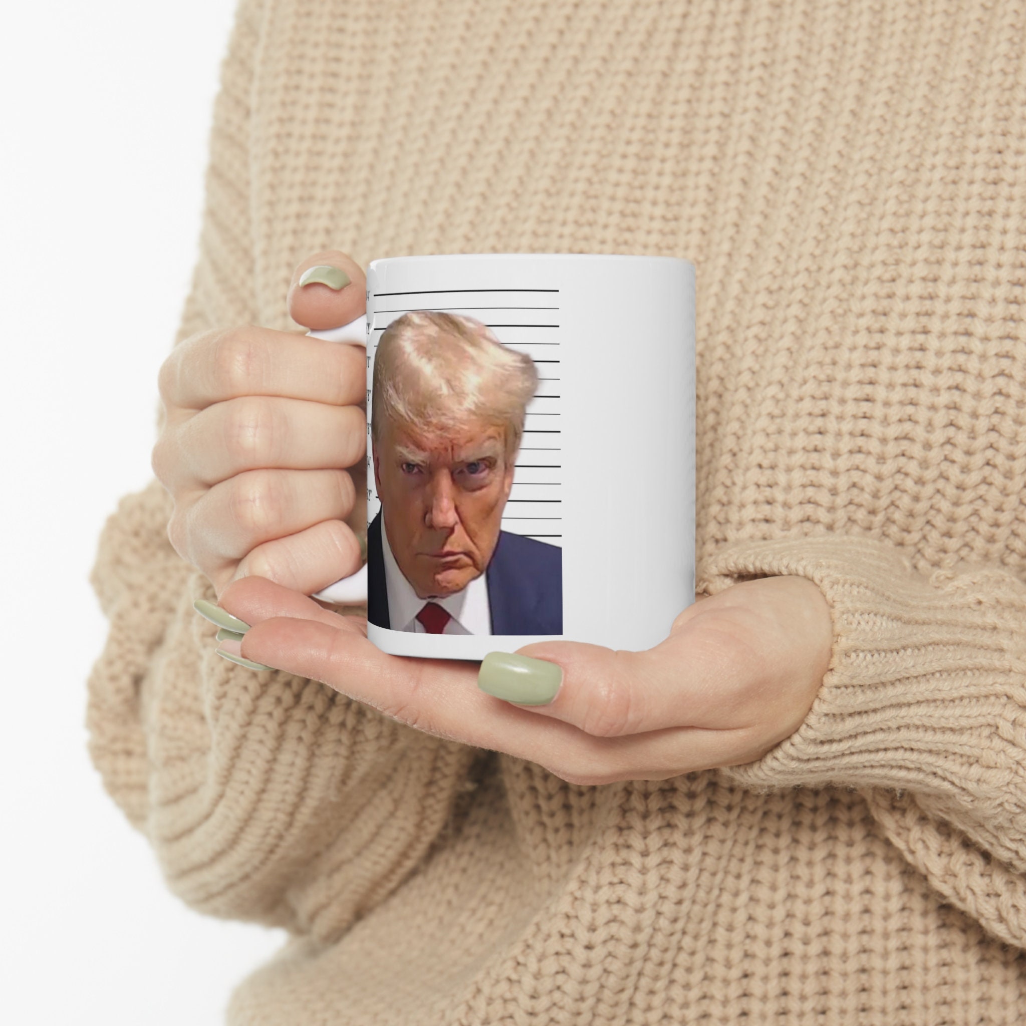 Trump Mugshot Mug | Donald Trump Mug Shot Coffee Mug sold by Sella ...