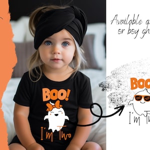 Boo Im Two Ghost Themed Birthday Shirt - Etsy