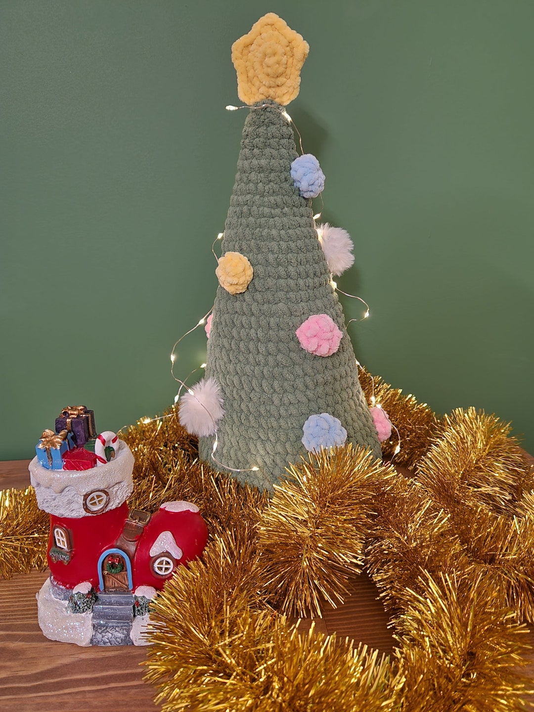 Plush Christmas Tree With Soft Baubles - Etsy