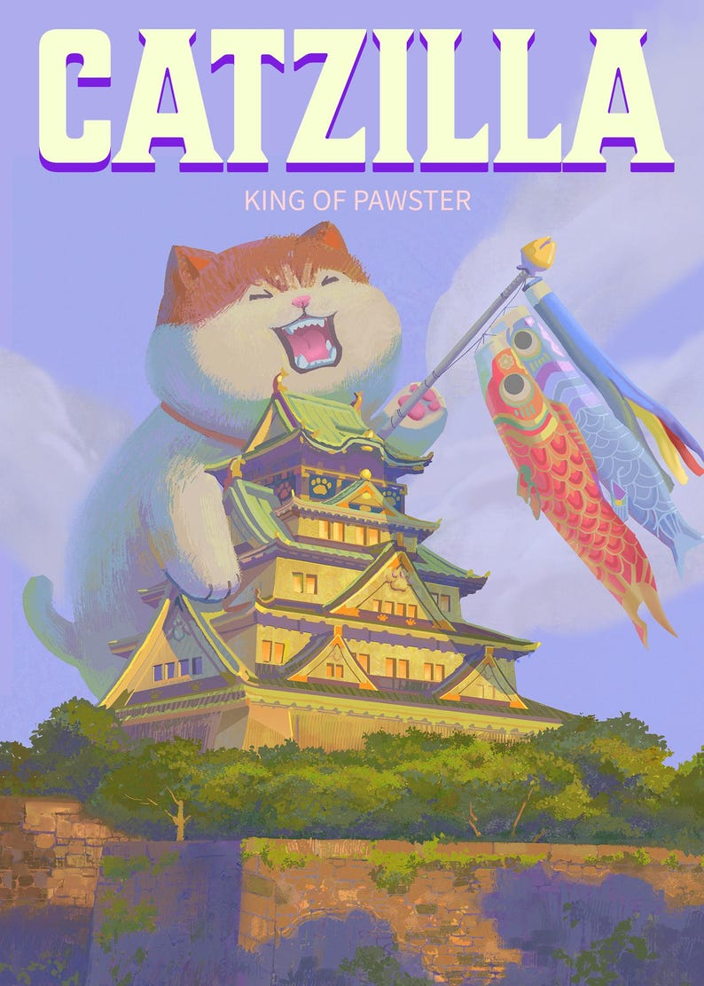 Catzilla Osaka - Etsy