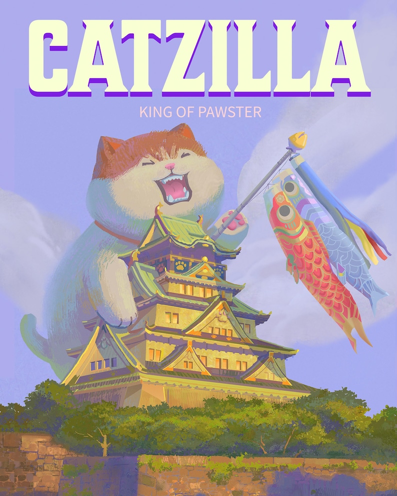 Catzilla Osaka - Etsy