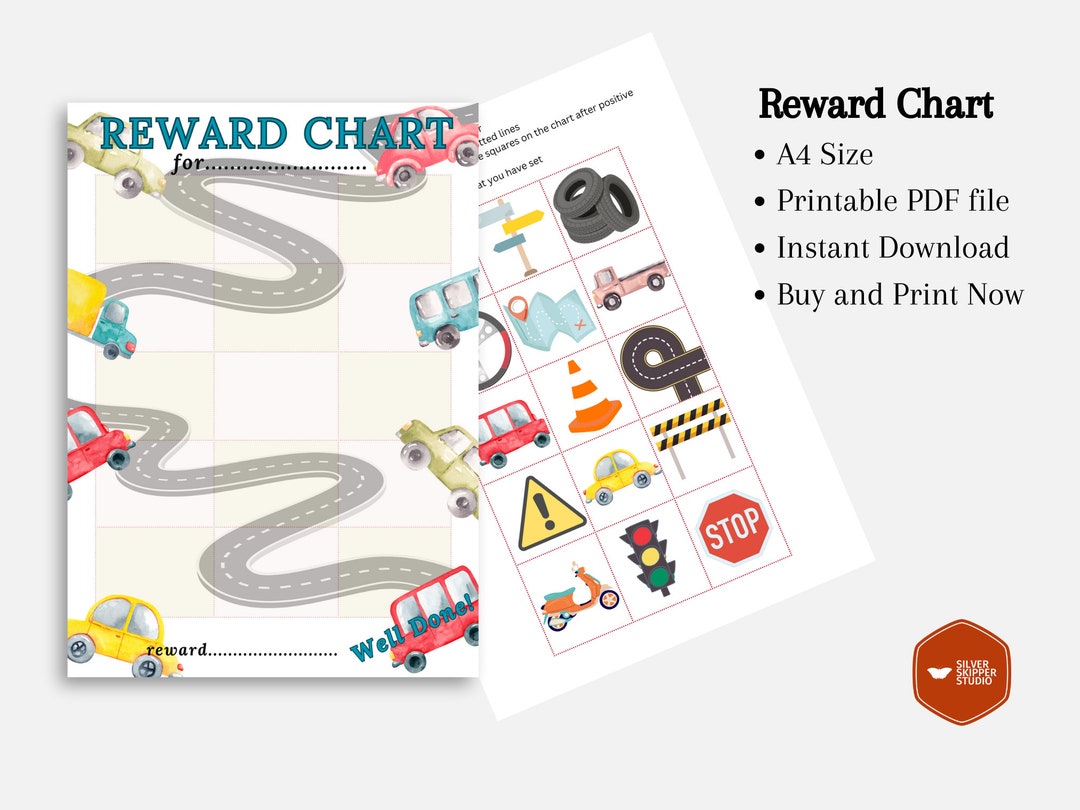 Printable Transport Reward Chart Download Instantly Kids - Etsy