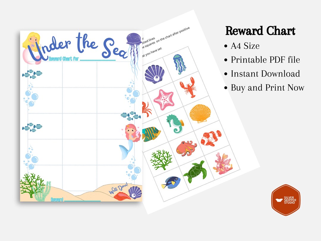 Printable Under the Sea Reward Chart Download Instantly - Etsy