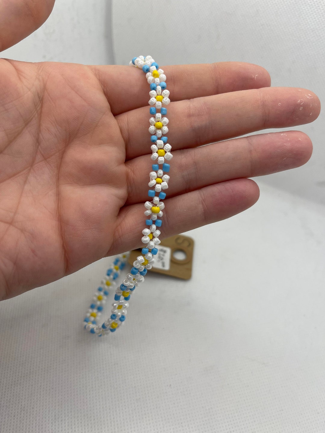 Daisy Chain Beaded Necklace - Etsy