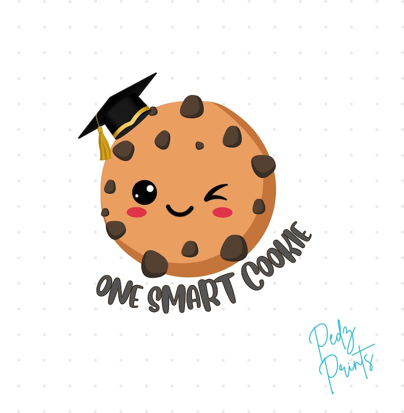 One Smart Cookie Graduation PNG File; - Etsy