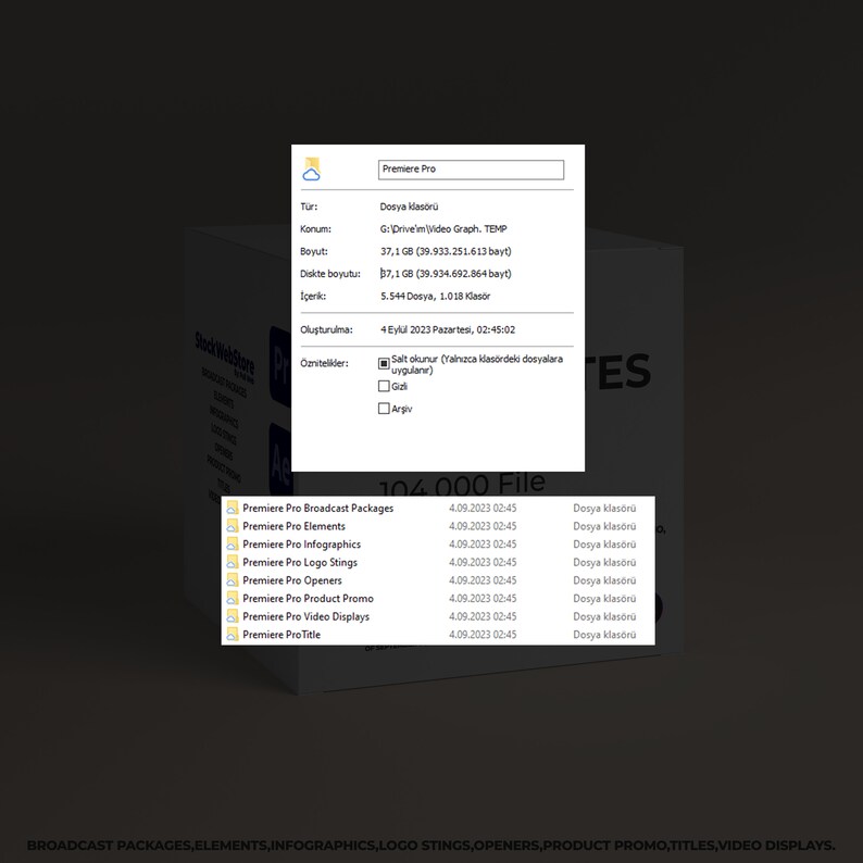 Boost Your Creativity: Premiere Pro 30GB Elements, Infographics, Intros, Logo Stings, Product ...