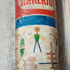 The Original Tinkertoy PREP Building Blocks Set Vintage - Etsy